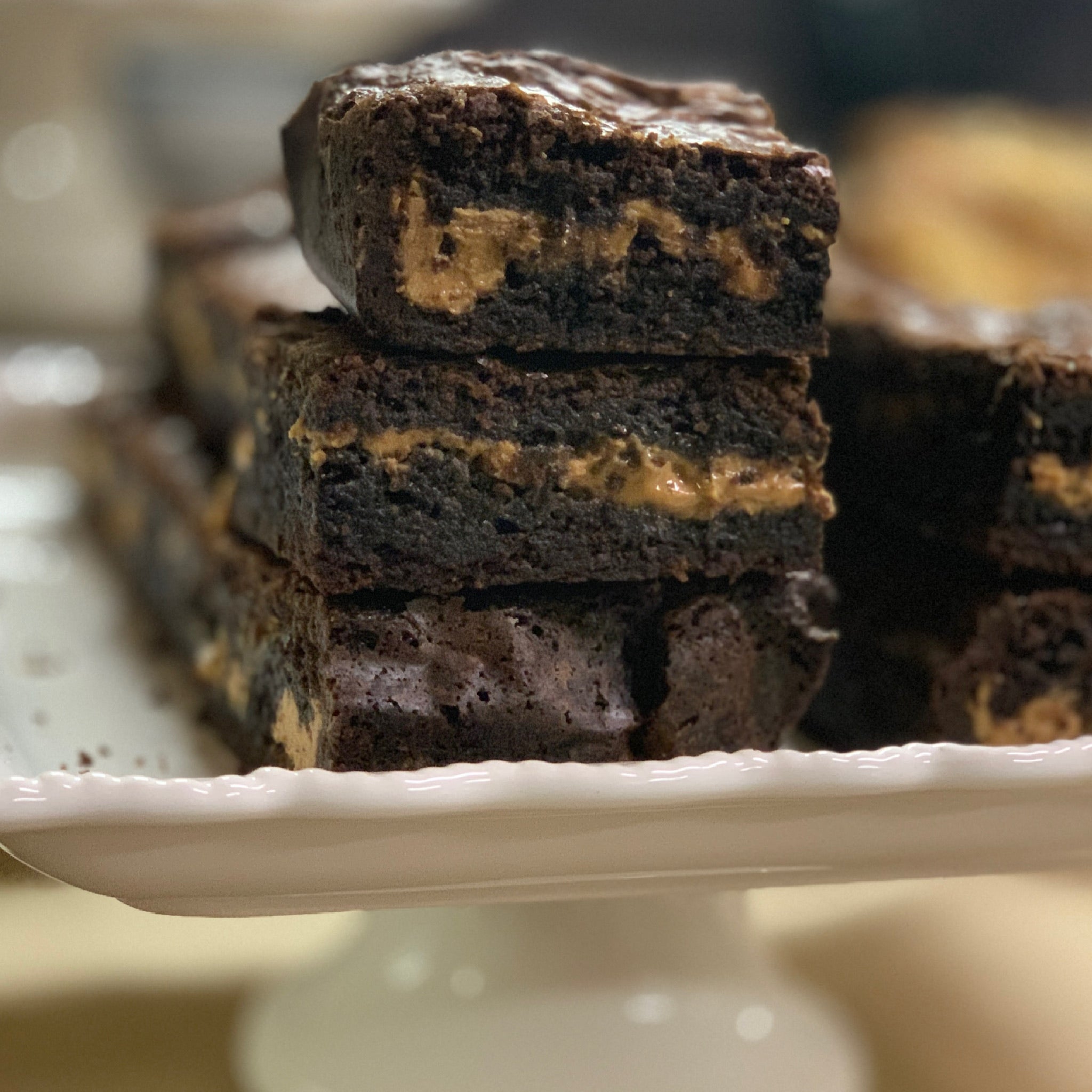 Peanut Butter Stuffed Brownie GF | The Cow Path Bakery