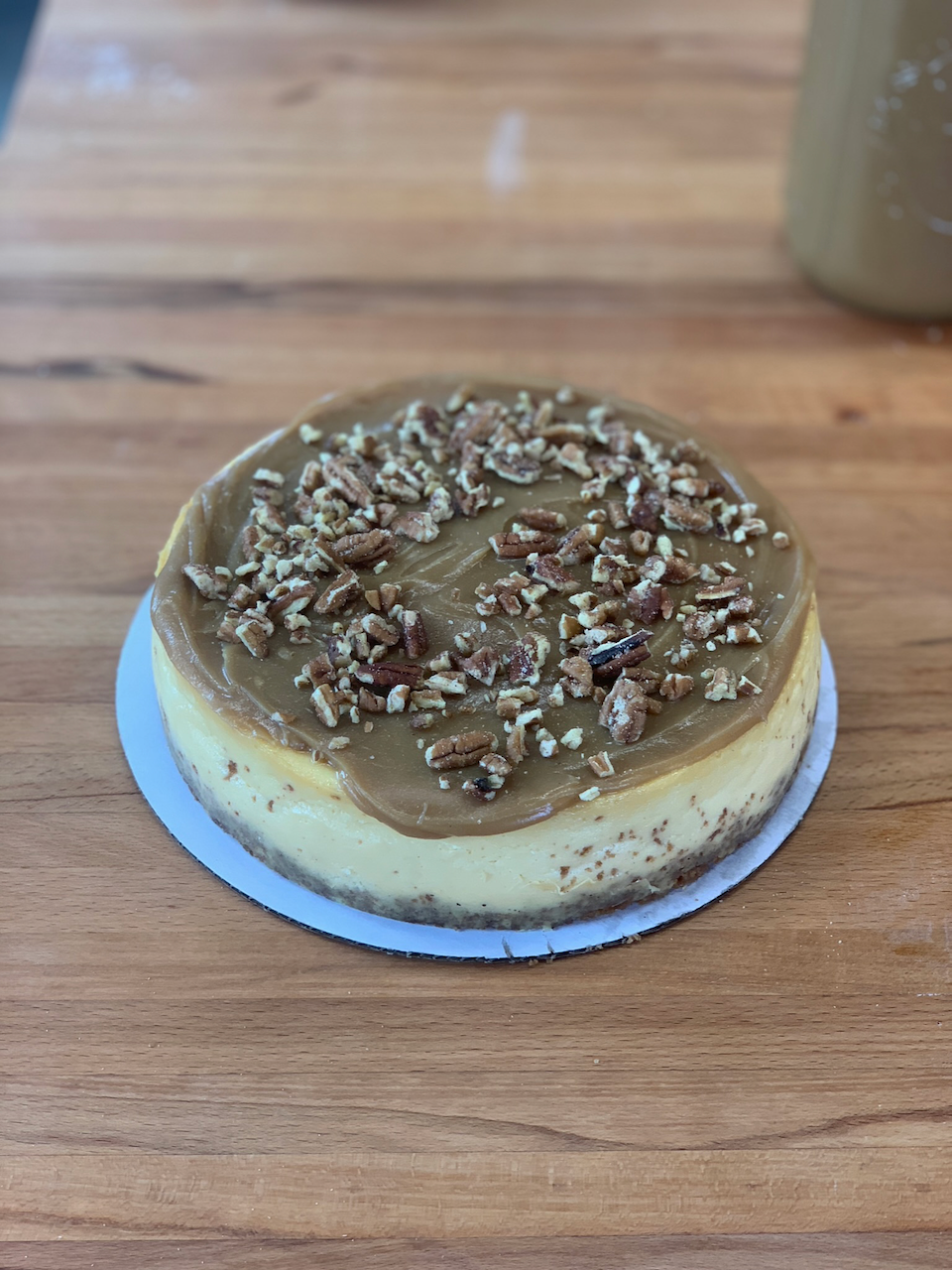 Pecan Bourbon Cheesecake | The Cow Path Bakery